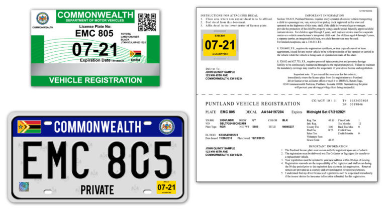 Eurosign | Driving License, Vehicle Registration, License Plates